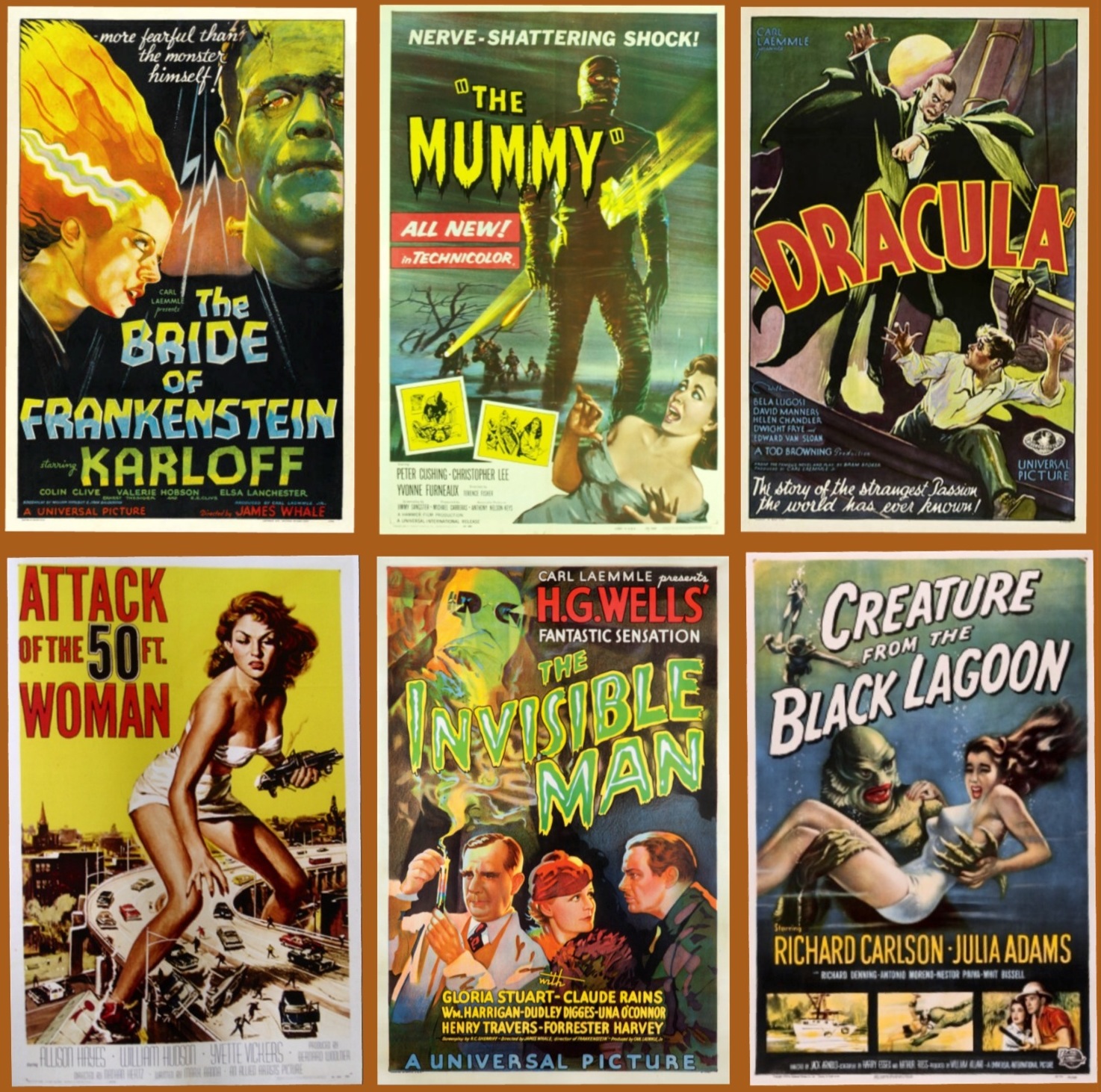 Horror Movie Poster Collage – Literary Fictions