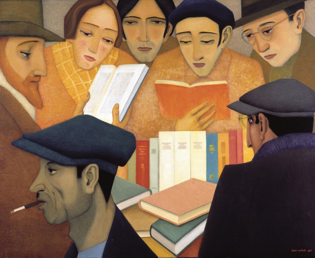 The Book Stall ~ A Painting by Johannes van Hell – Literary Fictions