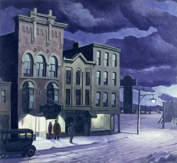 Winter Twilight by Charles E. Burchfield (1893-1967) – Literary Fictions